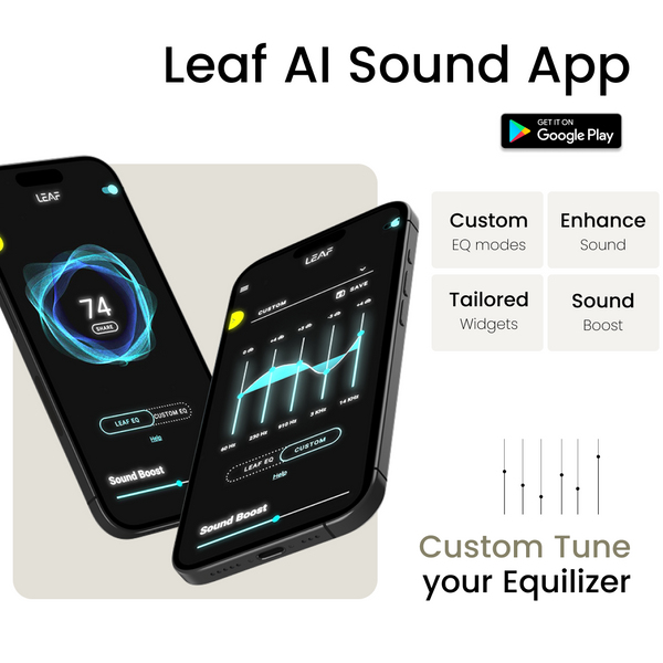 Leaf Pods X1 Wireless Earbuds with Hybrid ANC