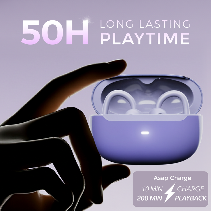 Leaf Buds Air Open-Ear Wireless Earbuds (Lavender)